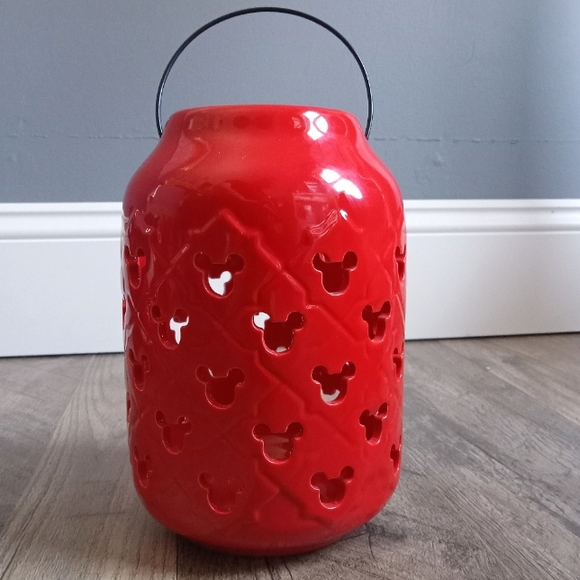 Accents | Red Disney Mickey Mouse Candle Holder | Poshmark
